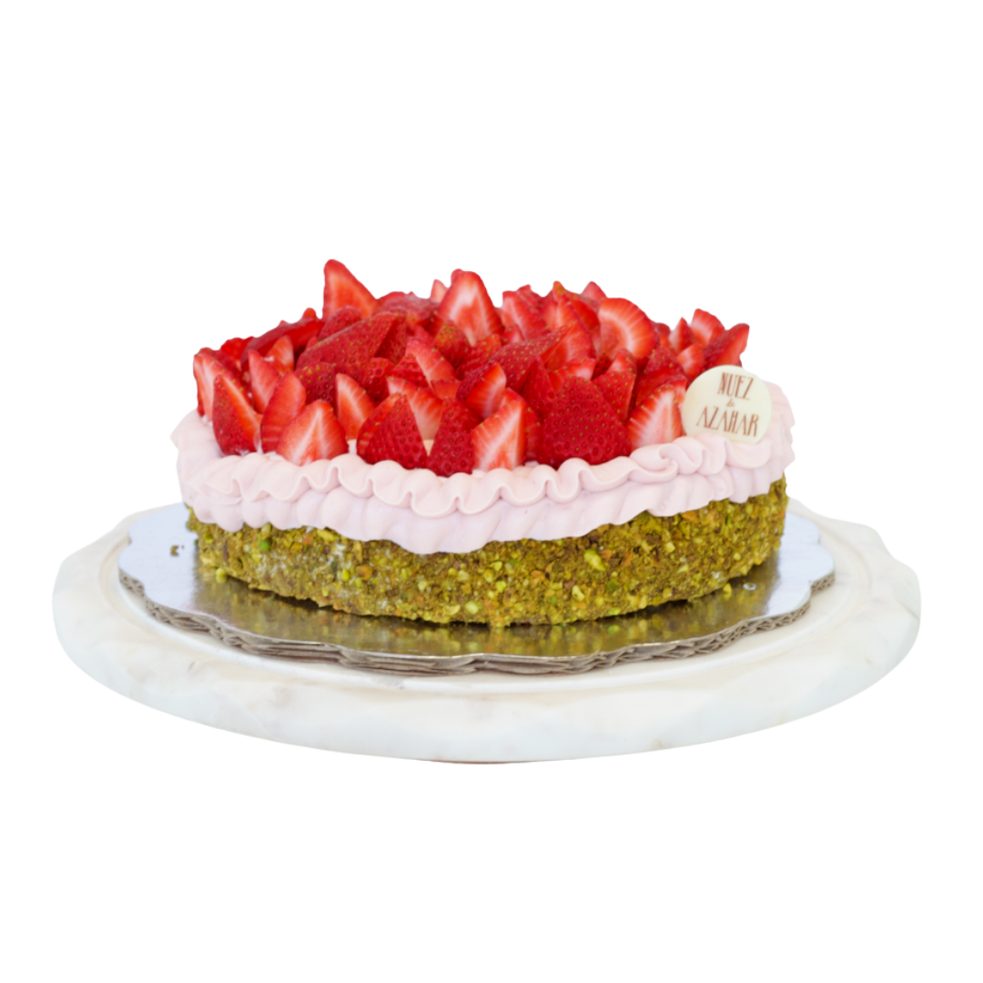 Strawberry Pistachito Cheesecake – Nuez de Azahar
